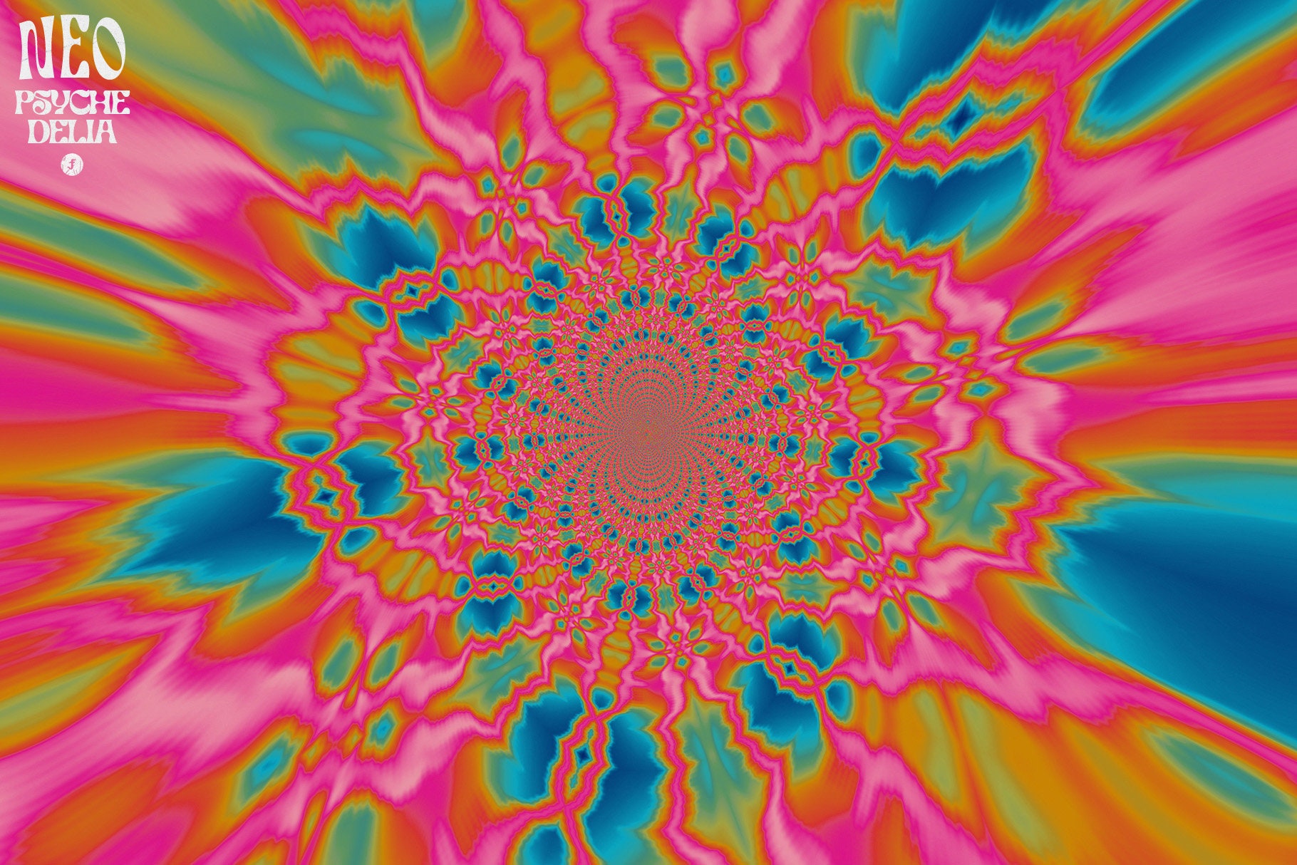 Psychedelic Digital Papers | Gradient Hippie Textures, Fractal Digital Paper, Liquid Textures ...