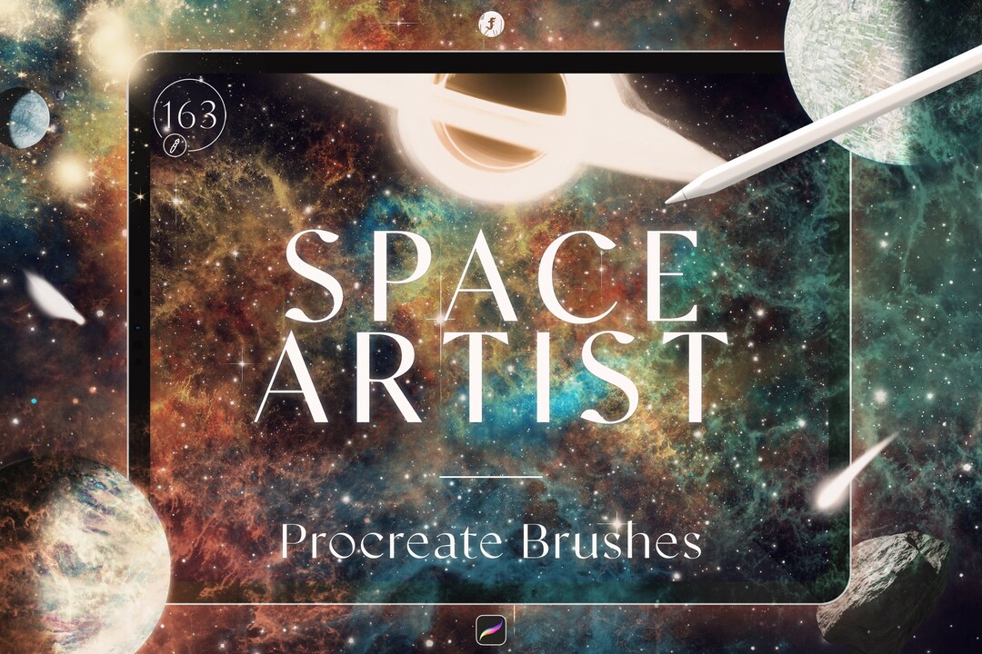 163 Space Artist Procreate Brushes | Procreate Space, Galaxy Nebula ...
