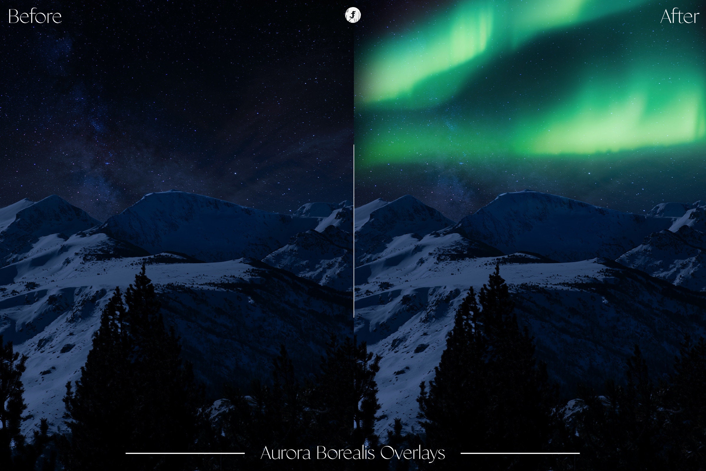 Aurora Borealis Overlays | Northern Lights Realistic Photo Overlays ...