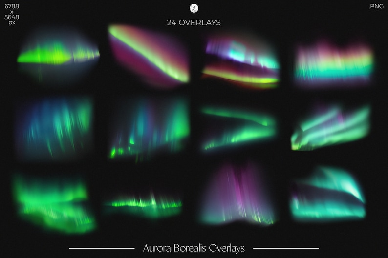 Aurora Borealis Overlays | Northern Lights Realistic Photo Overlays ...