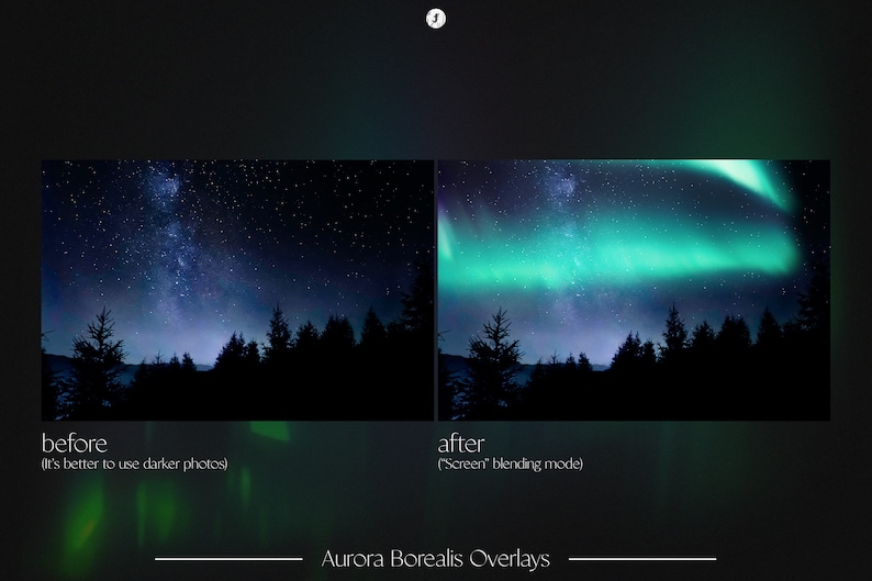 Aurora Borealis Overlays | Northern Lights Realistic Photo Overlays ...
