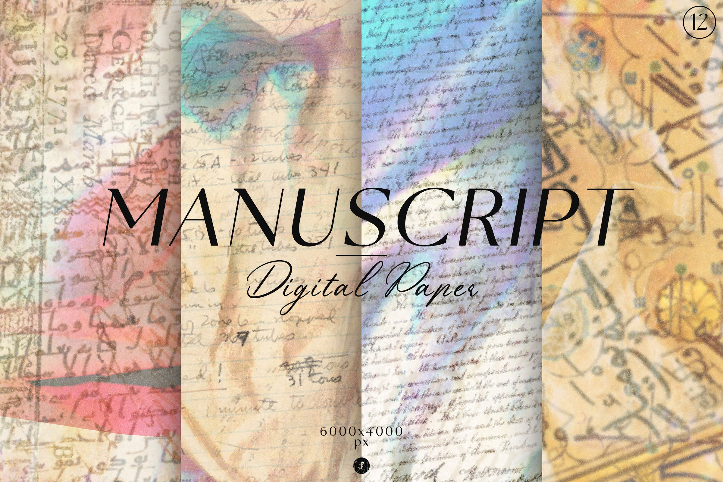 Manuscript - Vintage Handwritten Digital Paper Textures | Antique Paper ...