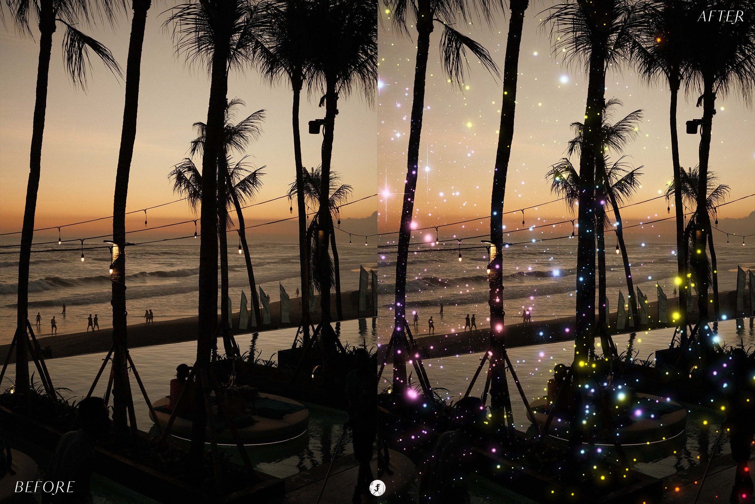 Rainbow Glitter Stars Overlays Iridescent Magical Sparkling Iridescent ...