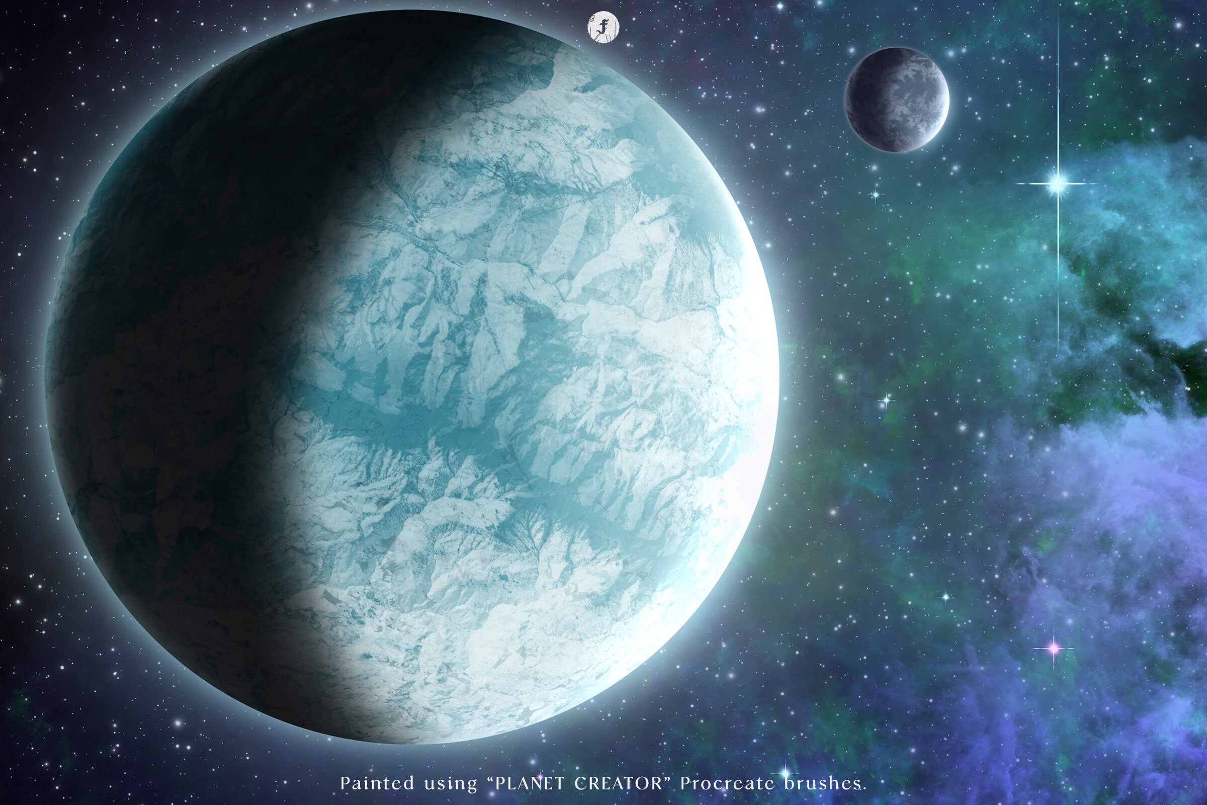 80 Planet Creator Space Procreate Brushes Galaxy Nebula Digital Brushes ...