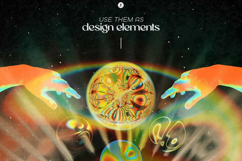 100 Rainbow Spheres Rainbow Light Overlays PNG, Iridescent Shine ...