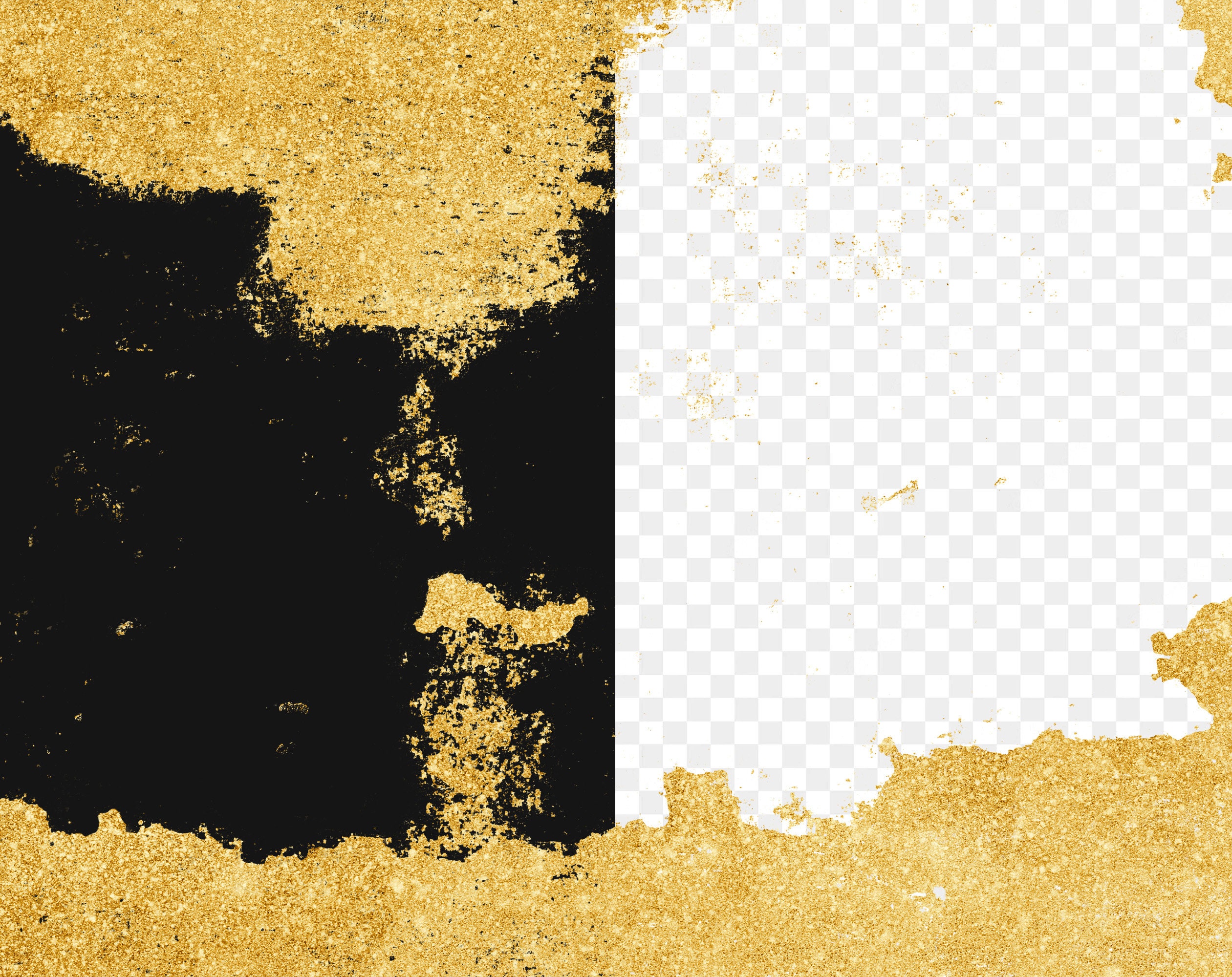 Gold Grunge Overlays | Golden Flakes, Digital Shimmer Distressed Gold ...
