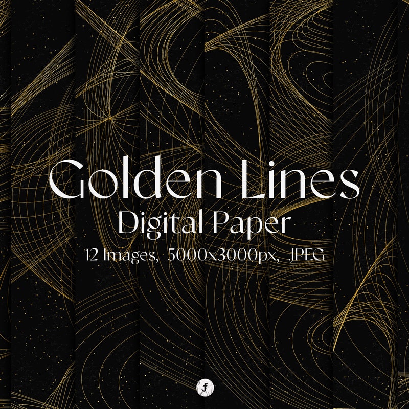 Gold Foil Digital Paper - Etsy