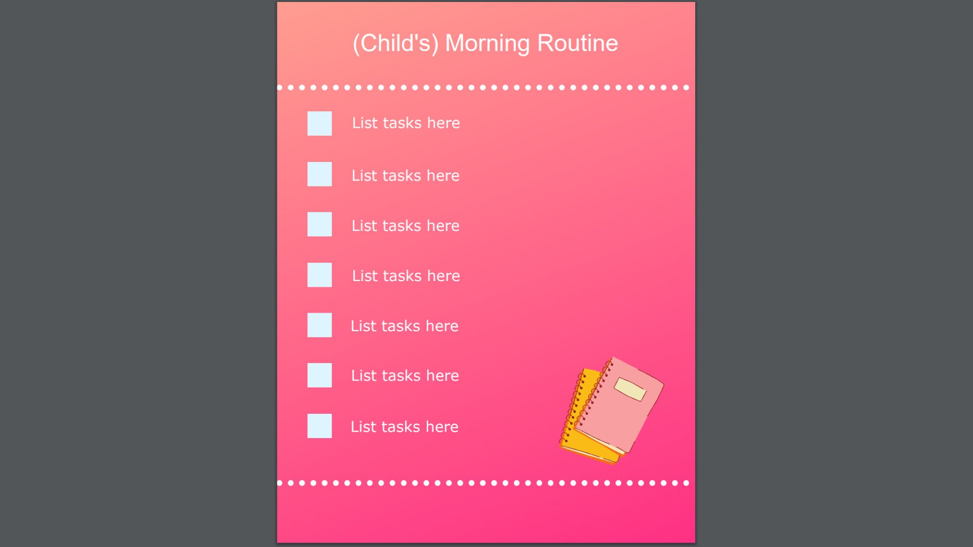Morning Routine Chart for Kids, Printable Morning Checklist, Editable ...