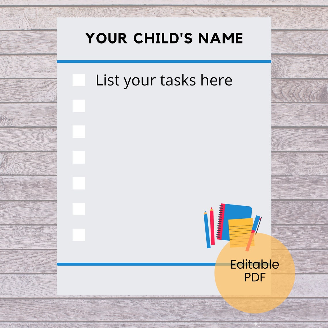 Morning Routine Chart for Kids, Printable Morning Checklist, Editable ...