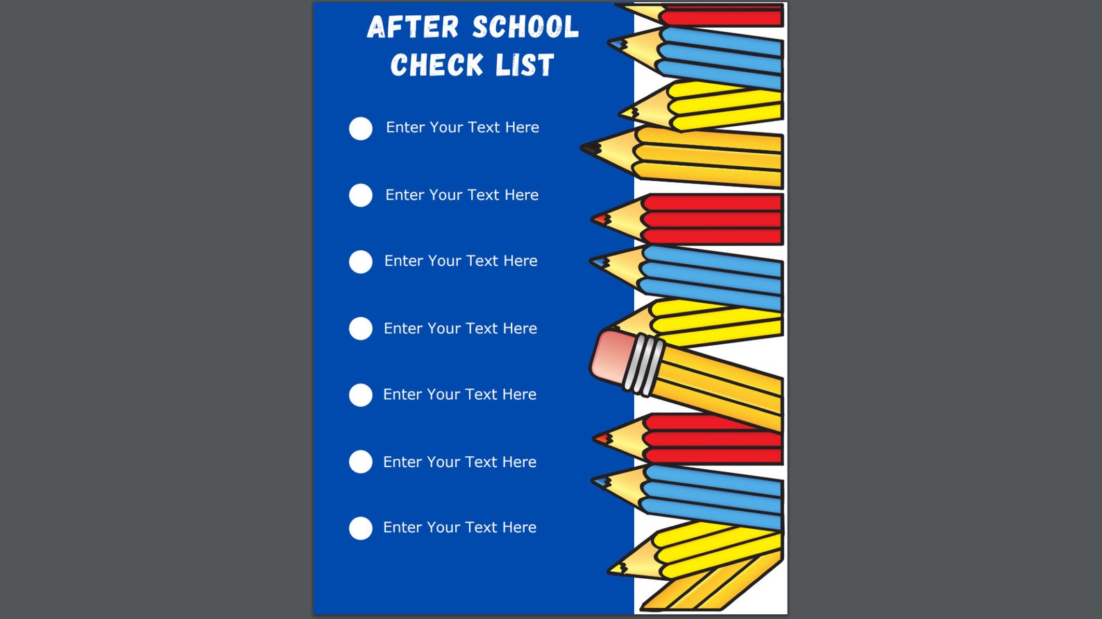 After School Checklist for Kids, After School Checklist Printable, Kids ...