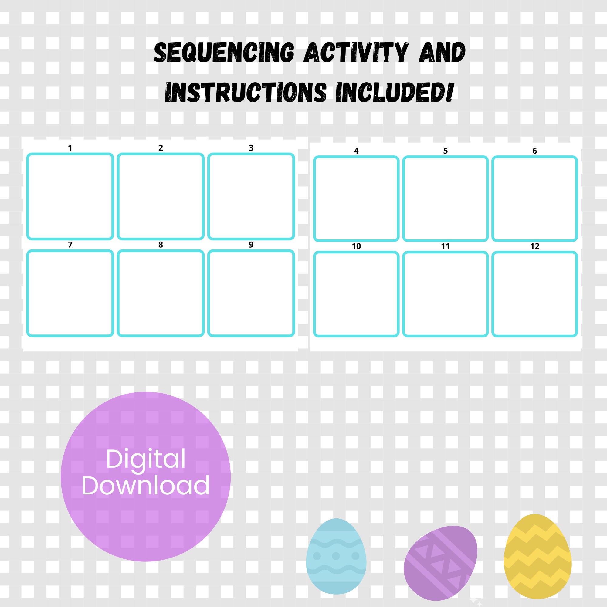 Easter Story Matching Game - PDF Print, Resurrection Egg Companion ...