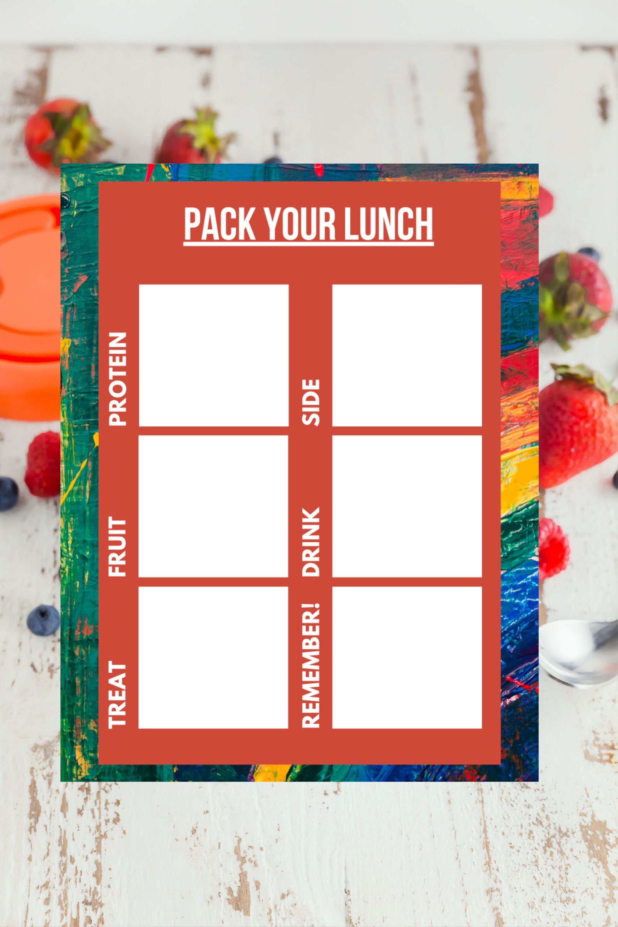 Lunch Packing Guide for Kids, Printable, Editable Kids Lunch Packing ...