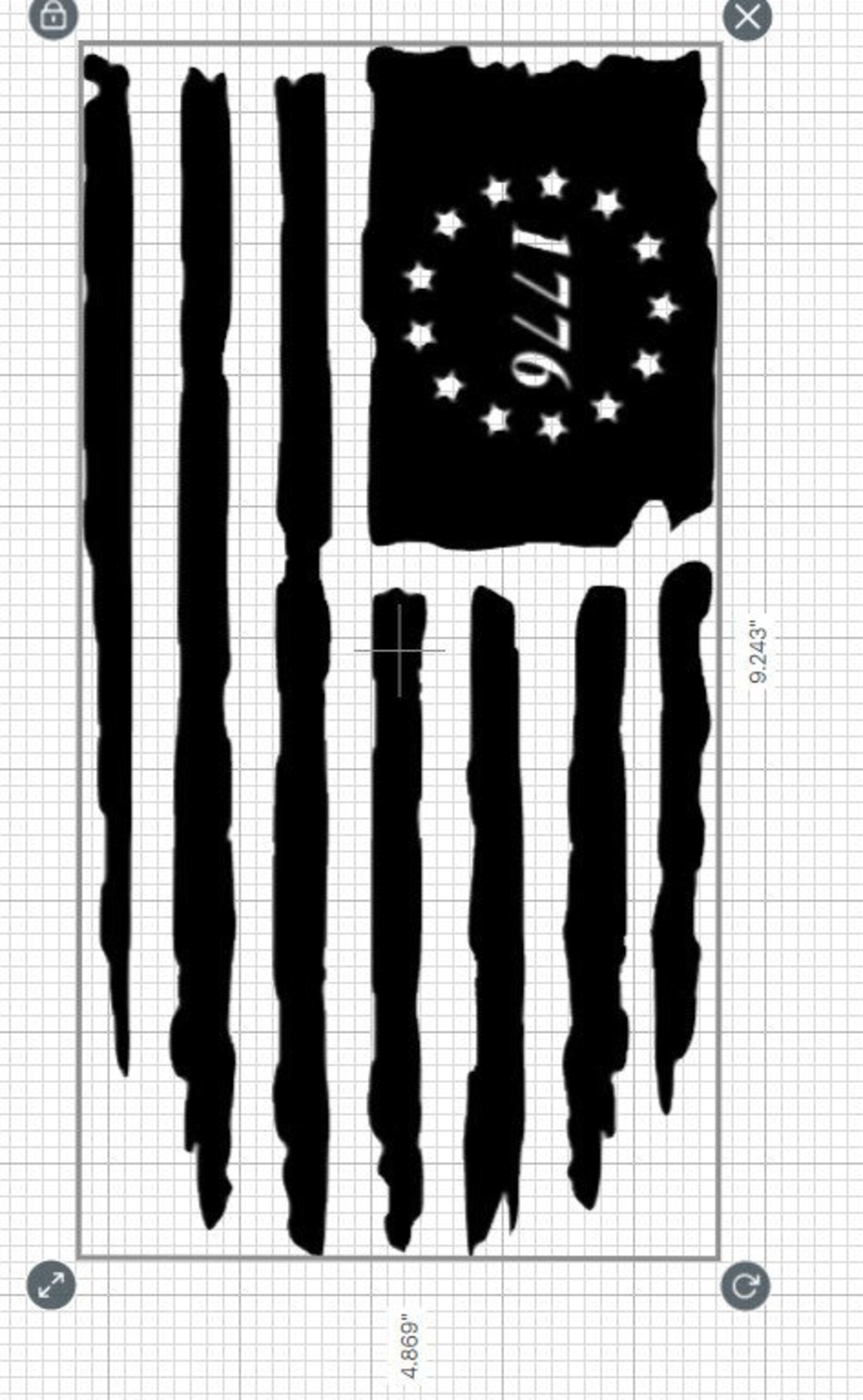 1776 American Flag - Etsy