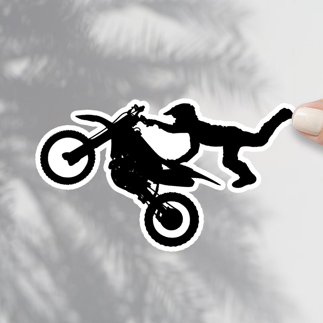 Motocross Riding Sticker Vinyl Decal for Dirt Bikes Motocross Helmet ...