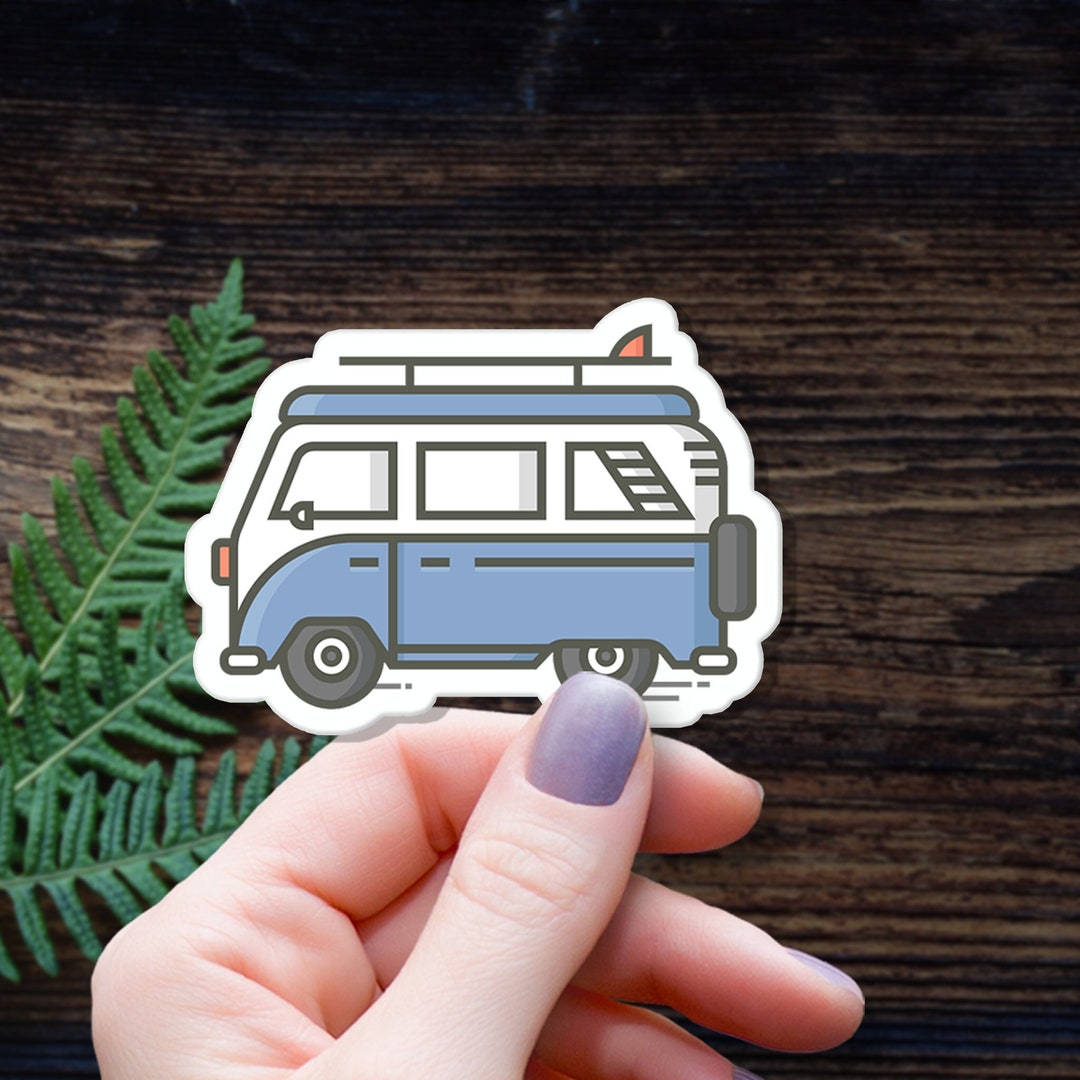 VW Bus Sticker Waterproof Vinyl Decal Camping Van Life Adventure ...