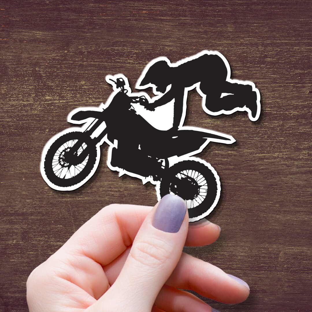 Motocross Riding Stickers | Waterproof Vinyl Decal | BMX Dirt Bike ...