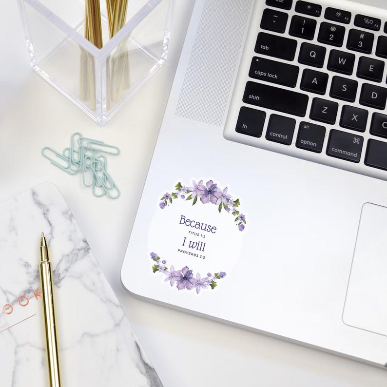 Titus 1:2 Sticker Proverbs 35 Religious Gift Vinyl Sticker Bible Verse ...