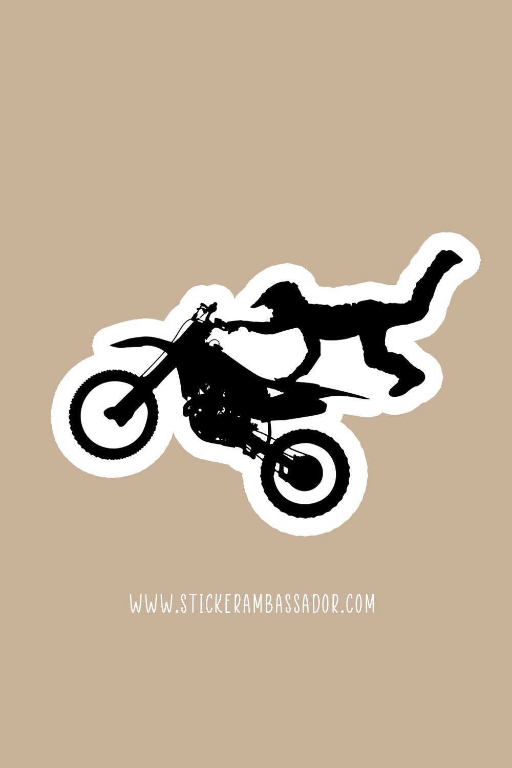 Motocross Riding Sticker Vinyl Decal for Dirt Bikes Motocross Helmet ...