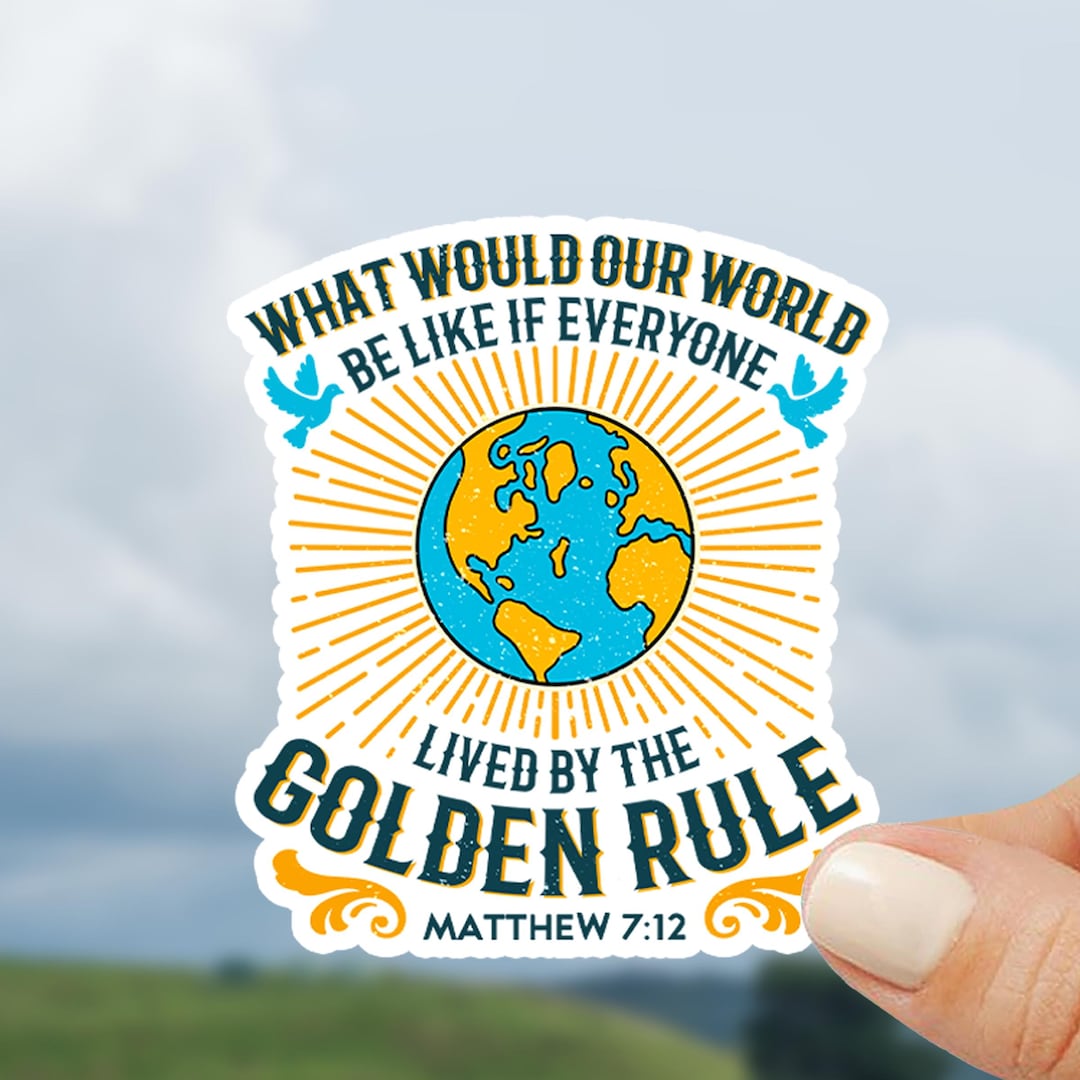 Matthew 7:12 Vinyl Sticker Car Decal Bible Verse Art for Water Bottle ...