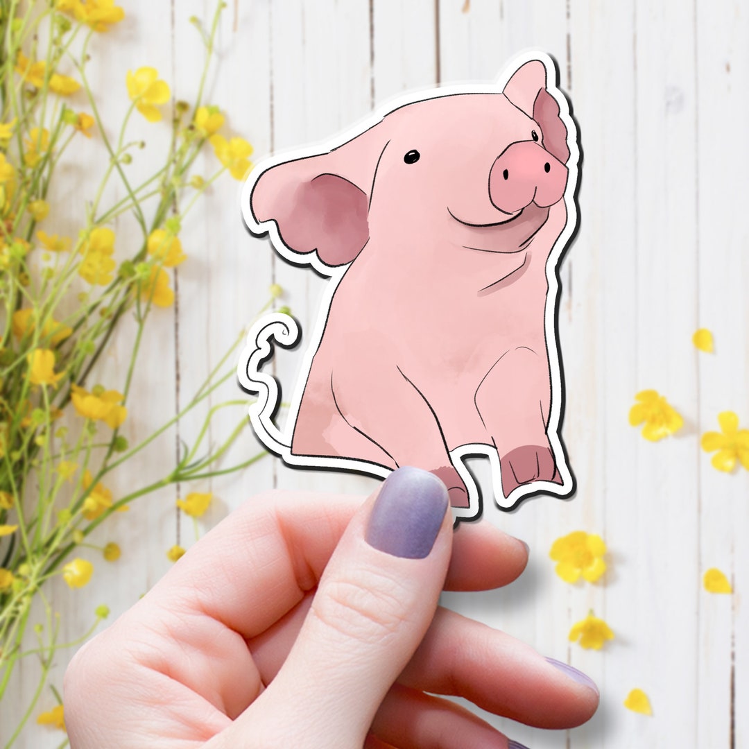 Baby Pig Sticker Pig Sticker Cute Animal Sticker Waterproof Sticker for ...
