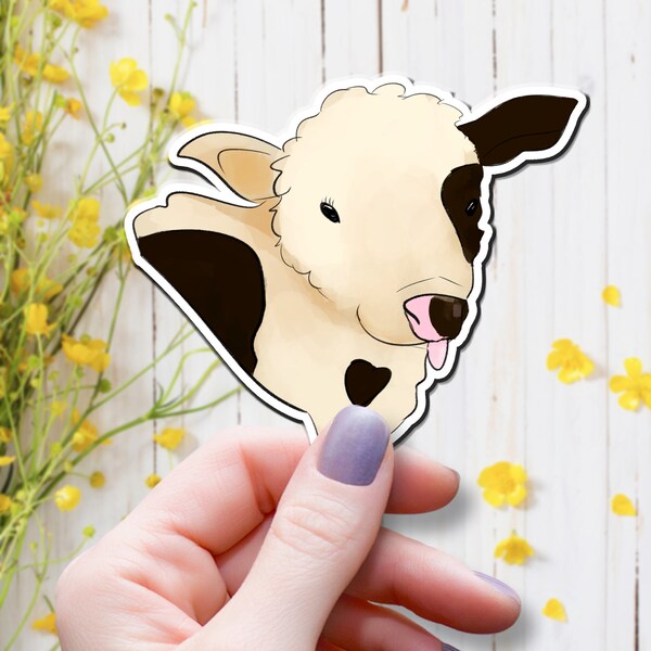 Calf Sticker - Etsy