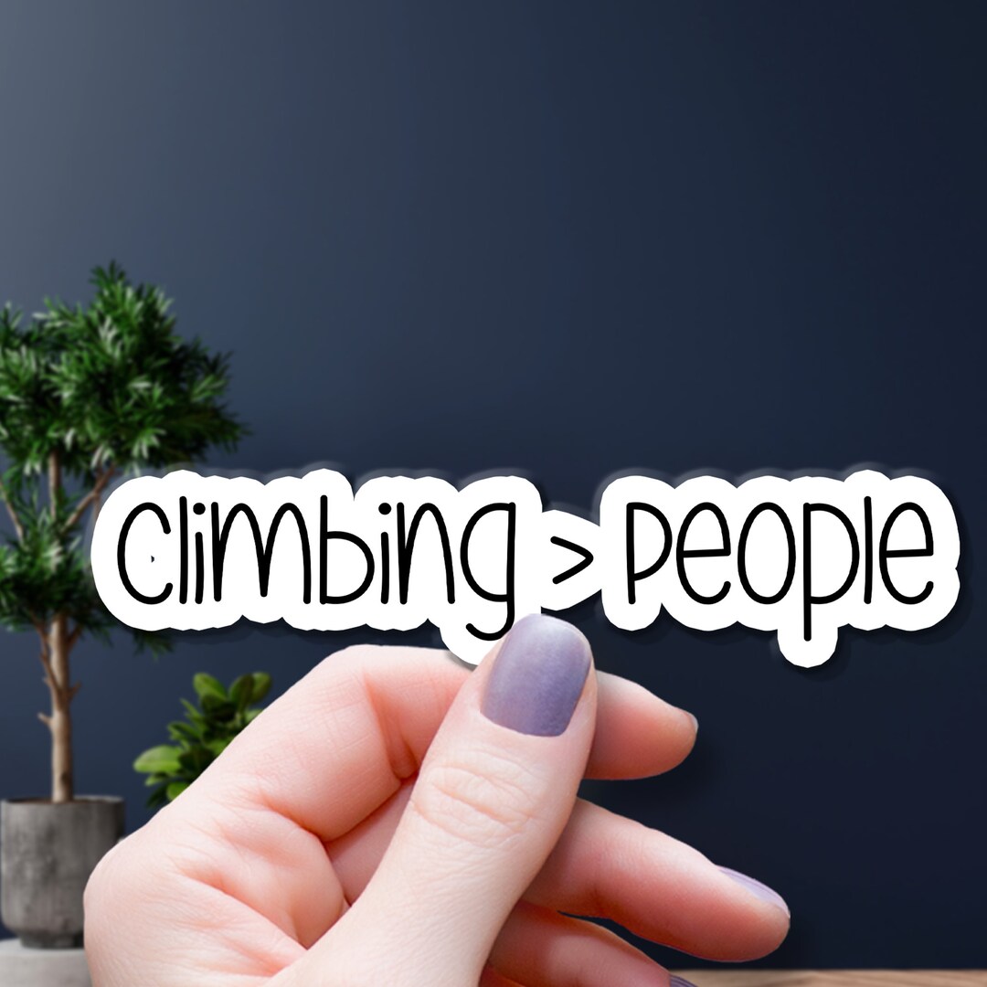 Climbing People Sticker Climb Sticker for Water Bottle Sticker ...