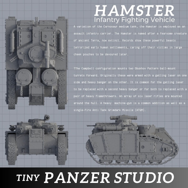 Hamster Medium Transport, Campbell Pattern - Etsy