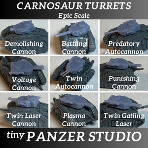 10x Carnosaur Turrets Compatible With Epic Scale Games - Etsy