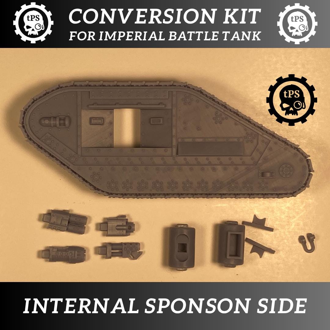 Luna Pattern Side Tracks for Sci-fi Battle Tank Conversion - Etsy