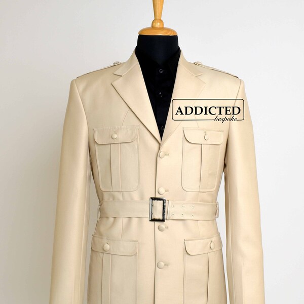 Belted Safari Jacket - Etsy