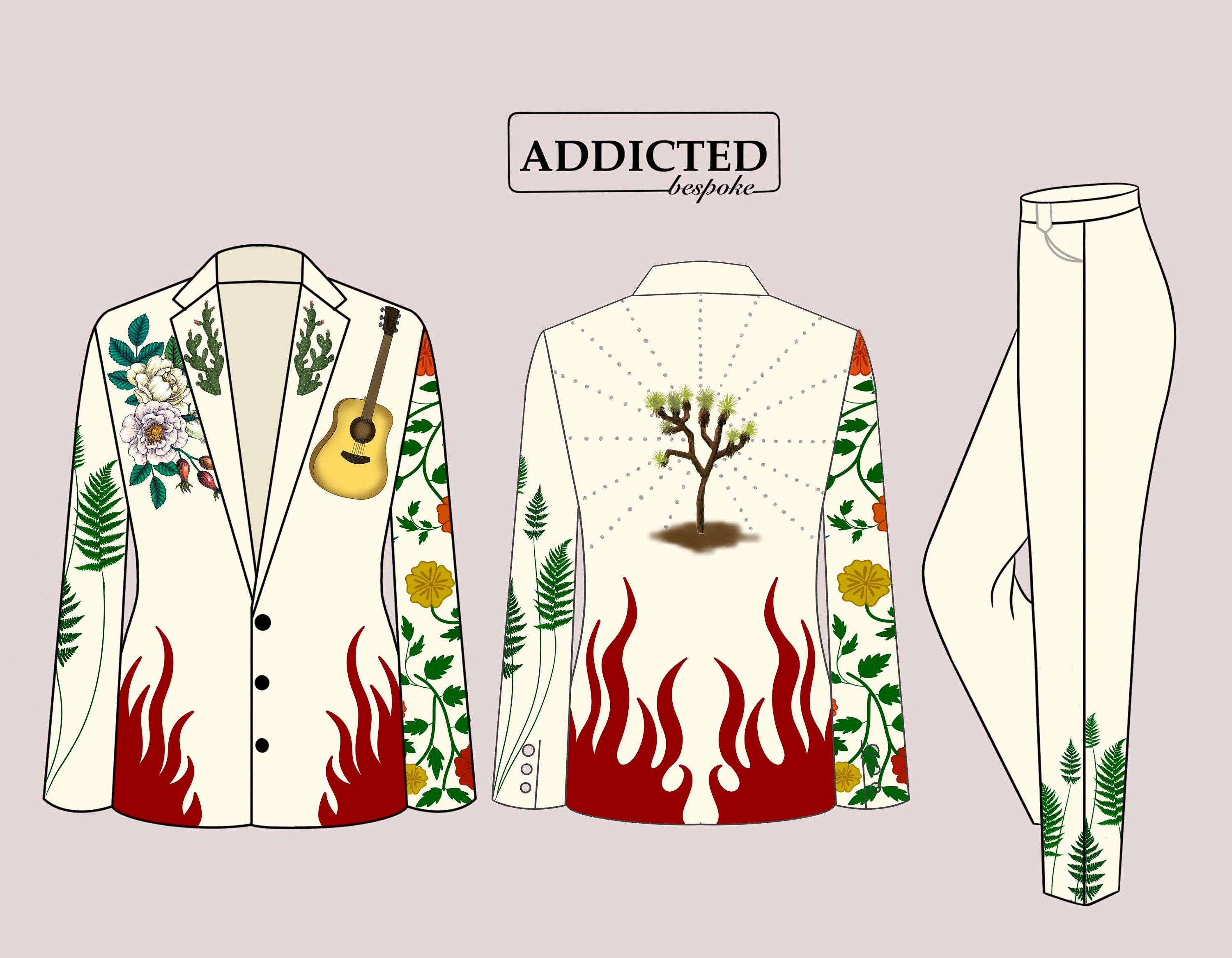 Gram Parsons Nudie Suit Cross