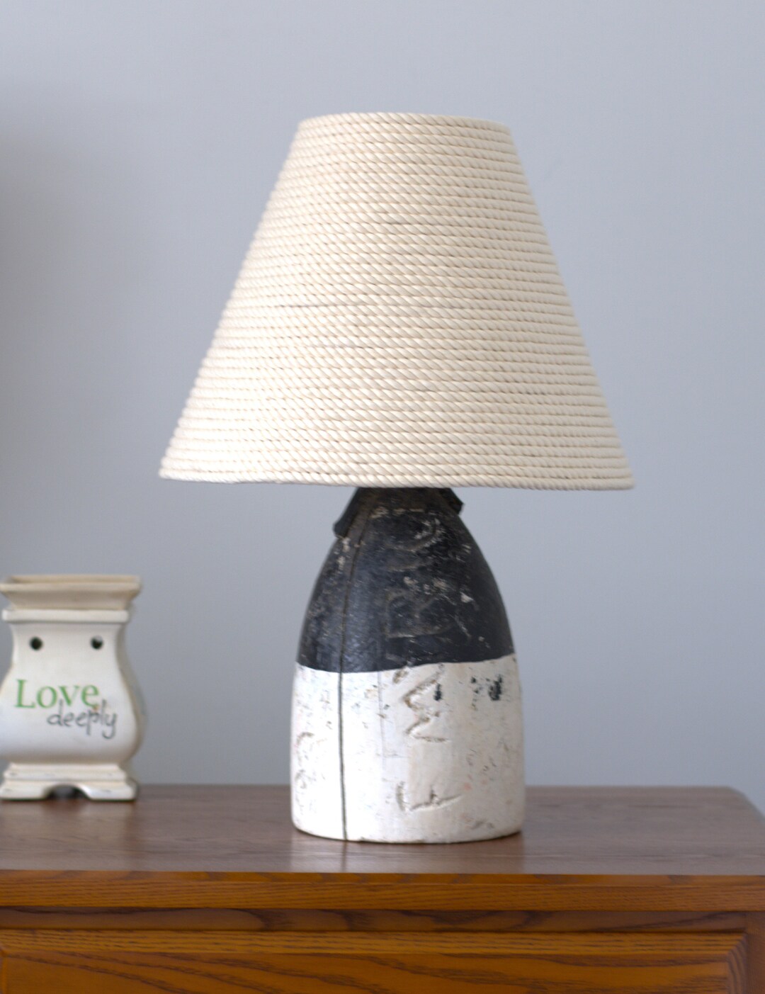 Antique Wooden Maine Lobster Buoy Lamp - Etsy