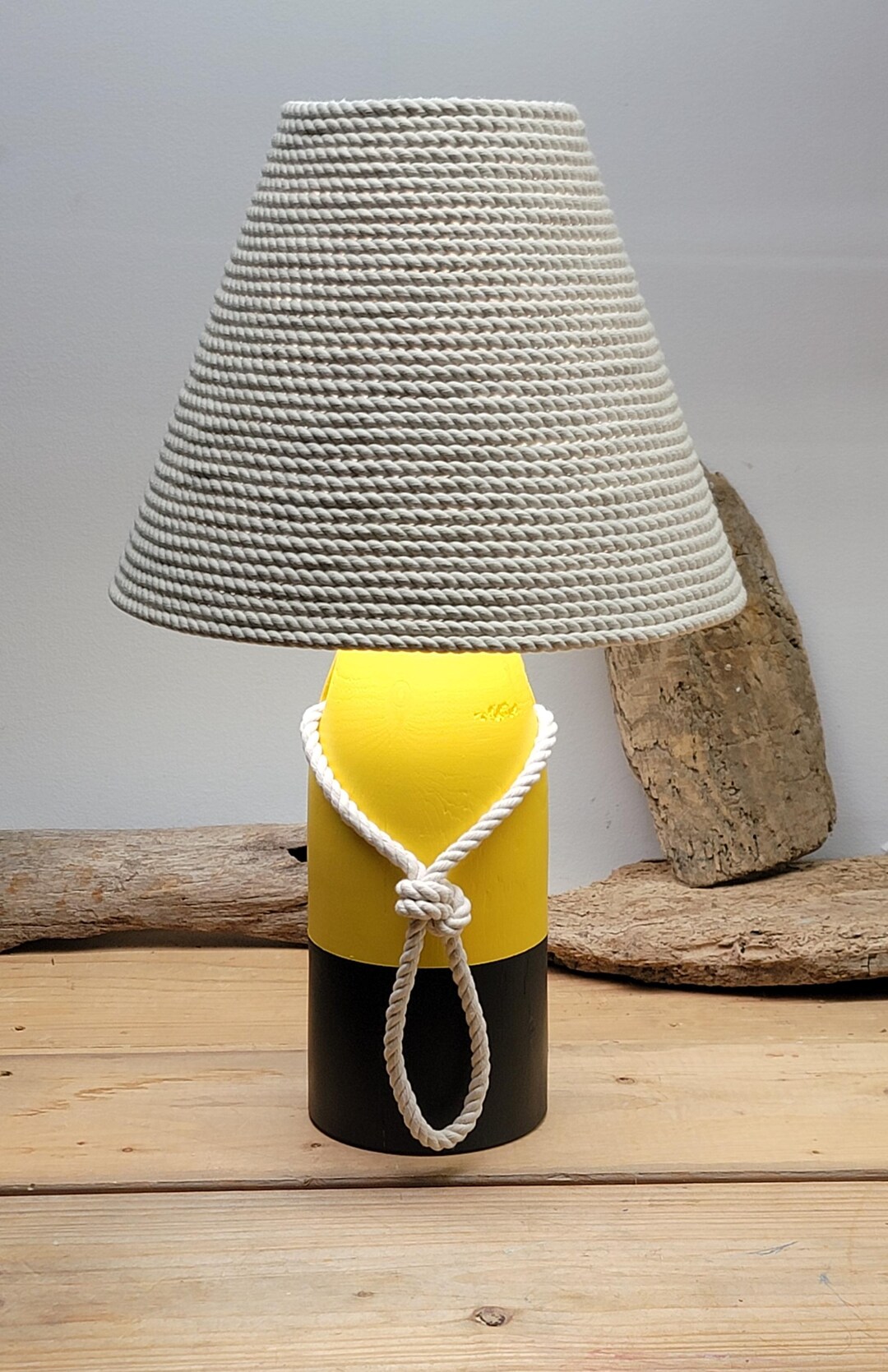 Wooden Lobster Buoy Table Lamp - Etsy