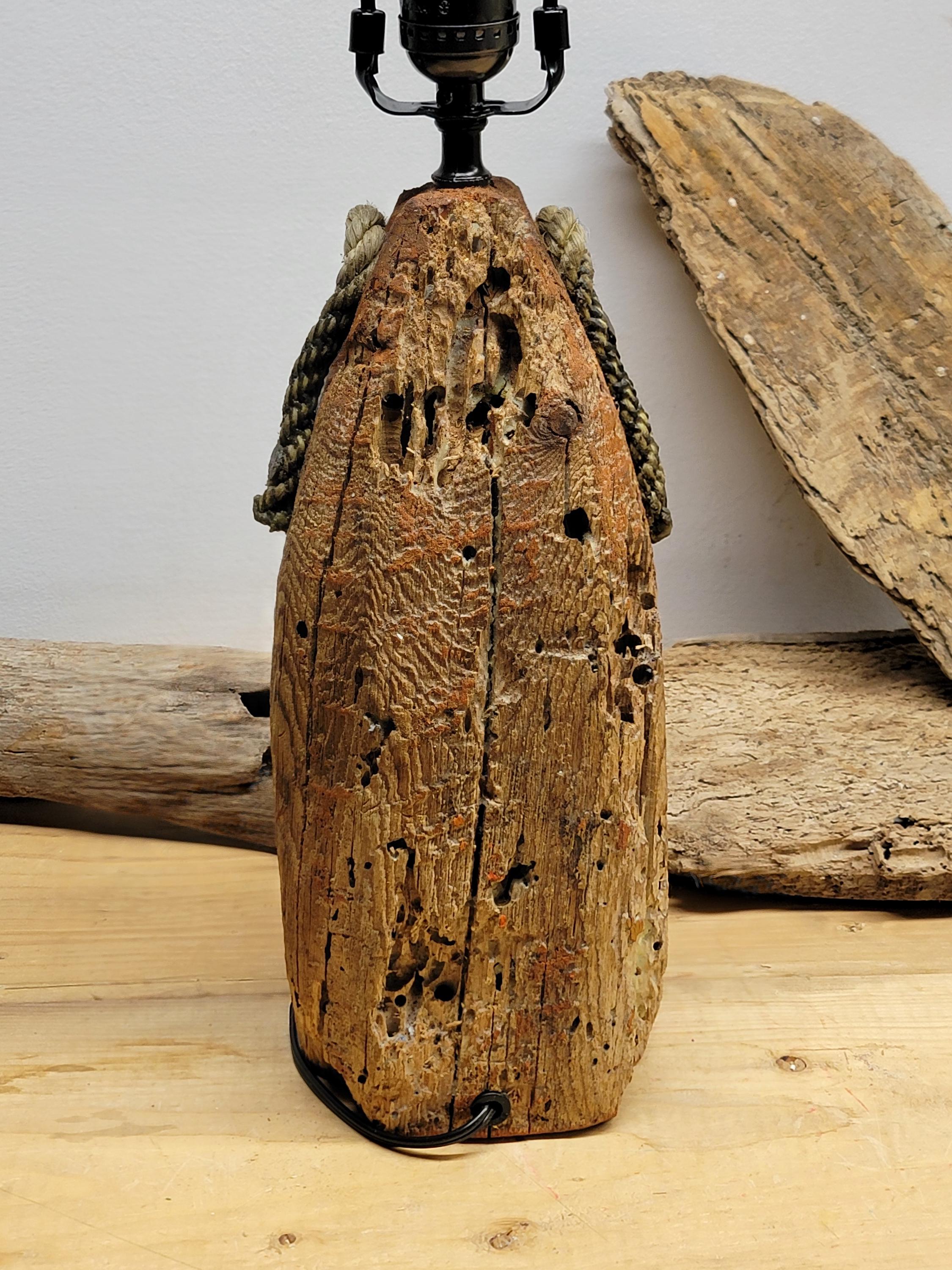 Antique Wooden Maine Lobster Buoy Lamp - Etsy