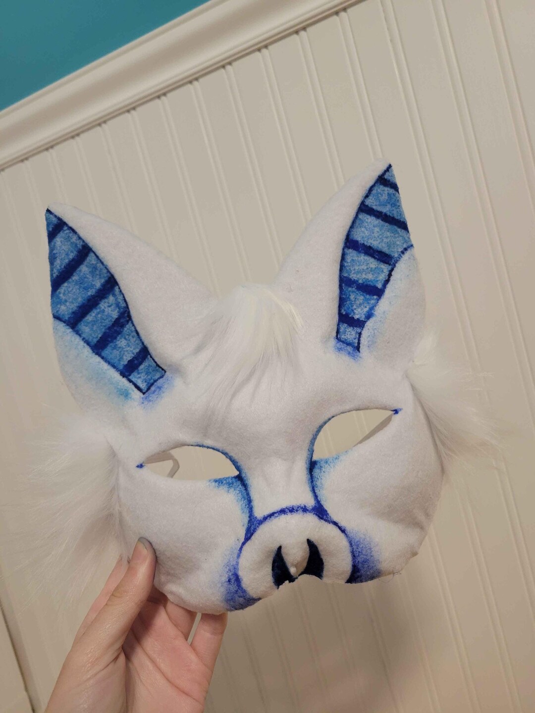 Albino Bat Therian Mask | Ready to Ship - Etsy