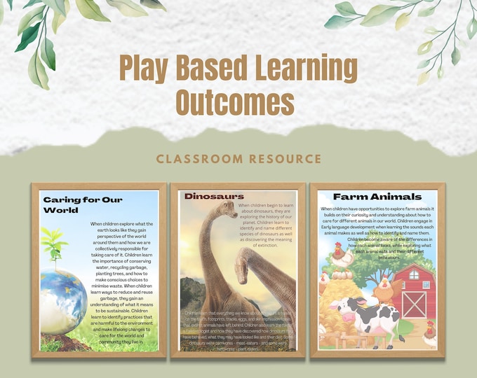 EYLF Learning Outcome Posters - Updated to V2 - Boho Design - Etsy ...