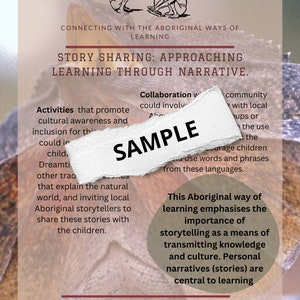 Connecting With the Aboriginal Ways of Learning Posters - Etsy