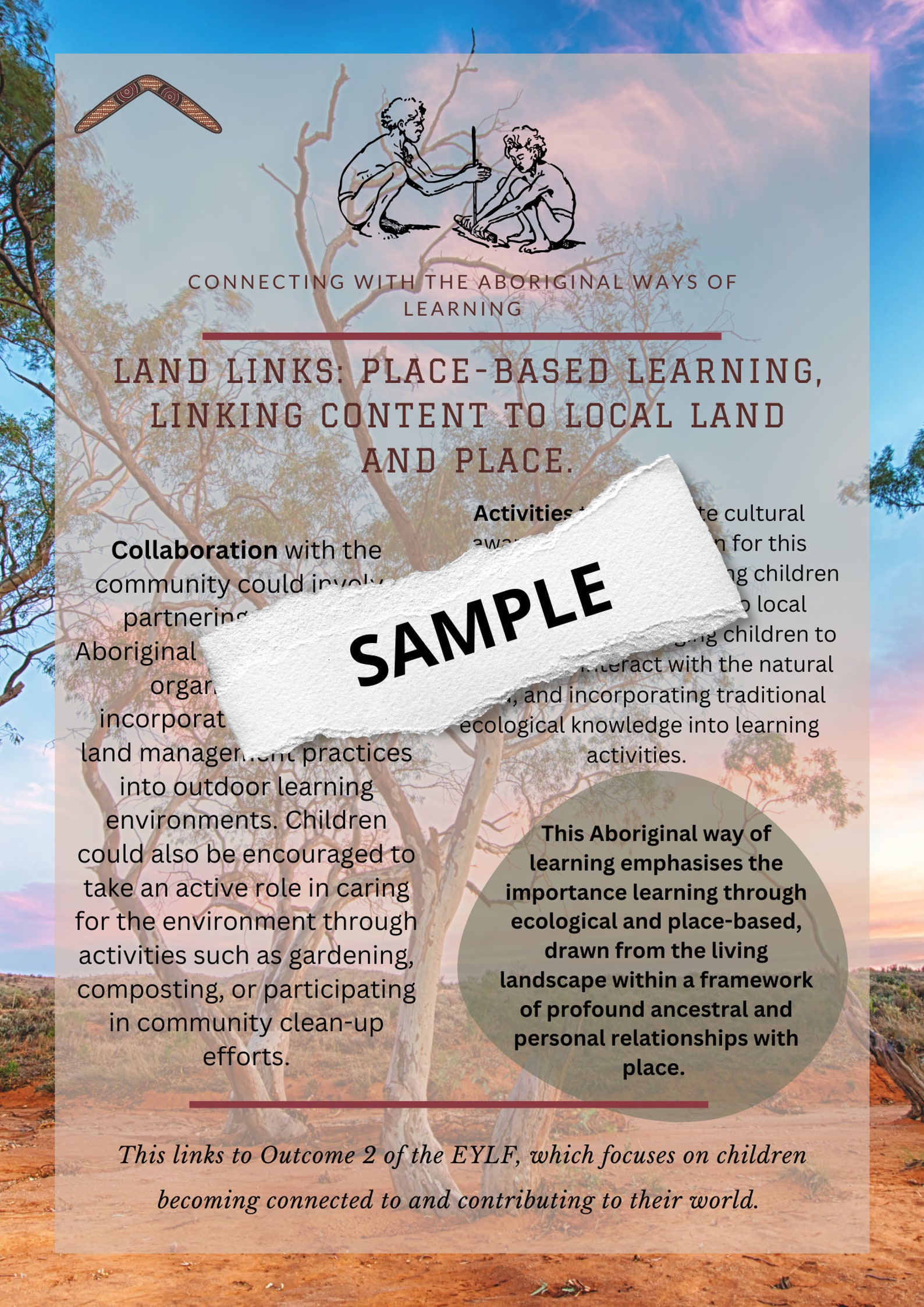 Connecting With the Aboriginal Ways of Learning Posters - Etsy Australia