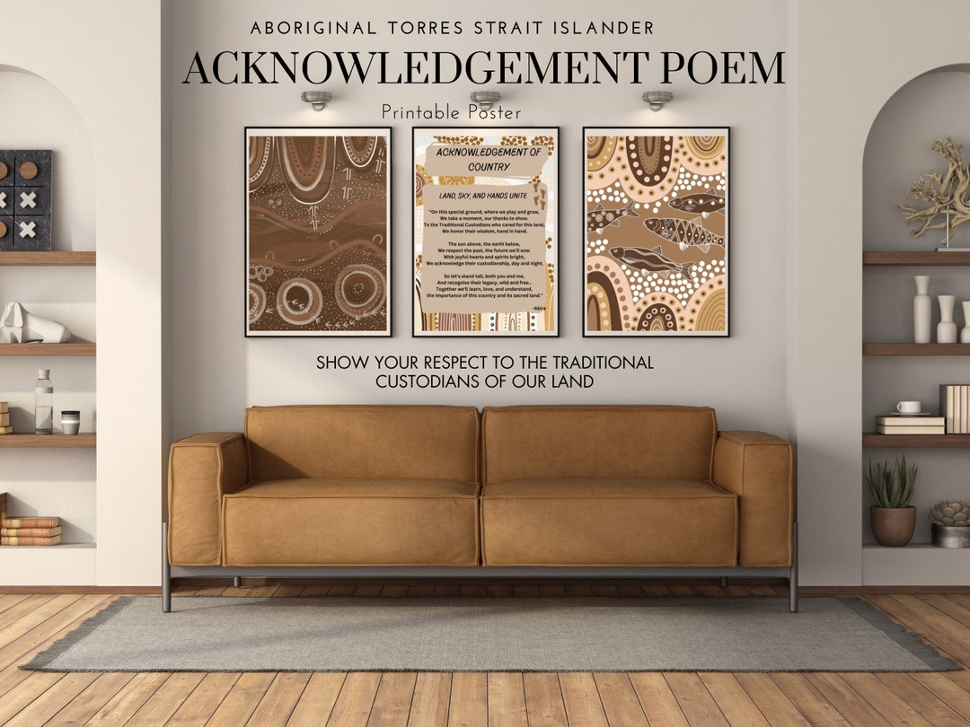 Aboriginal Torres Strait Islander Acknowledgement Poem Posters - Etsy ...