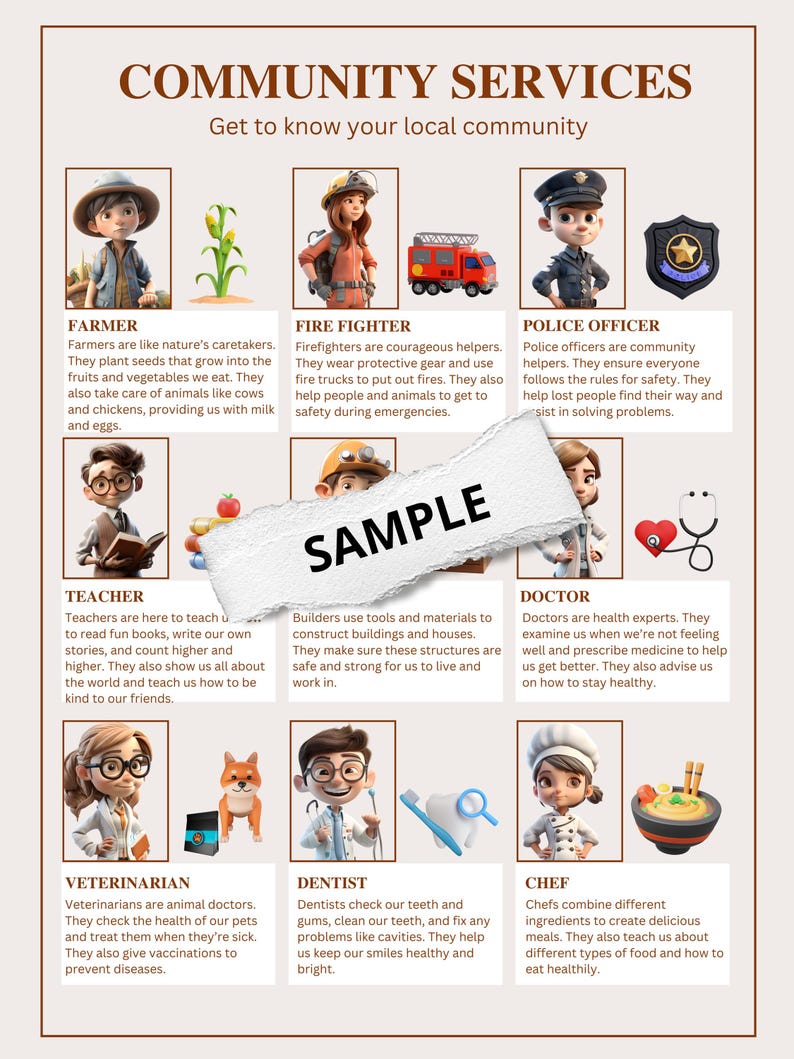 Community Services Poster - Etsy