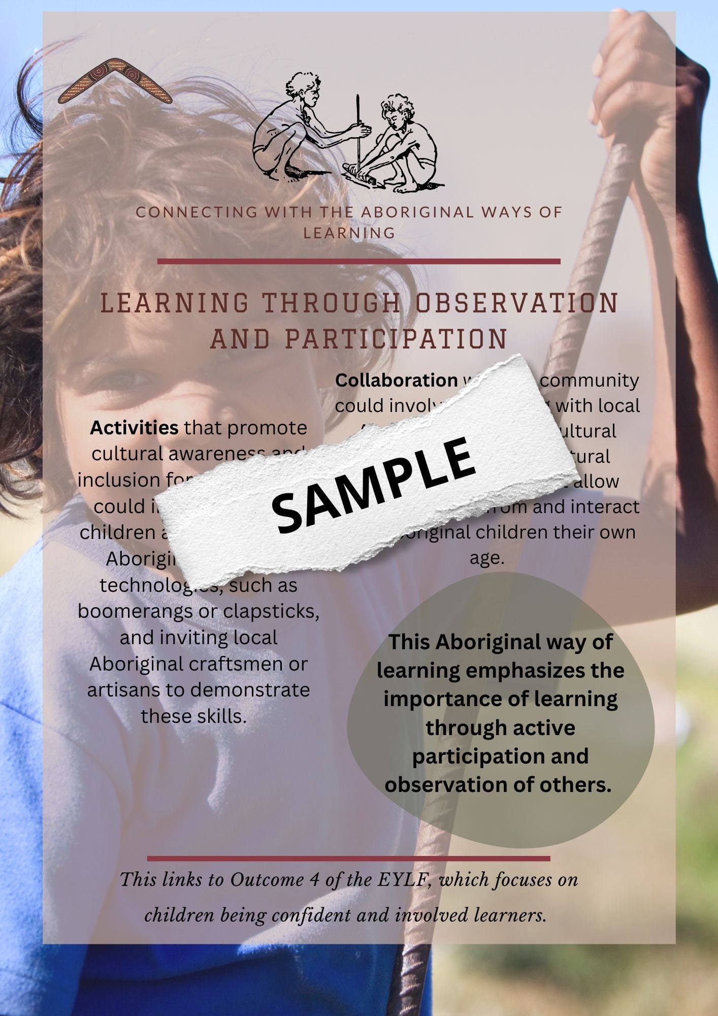 Connecting With the Aboriginal Ways of Learning Posters - Etsy Australia