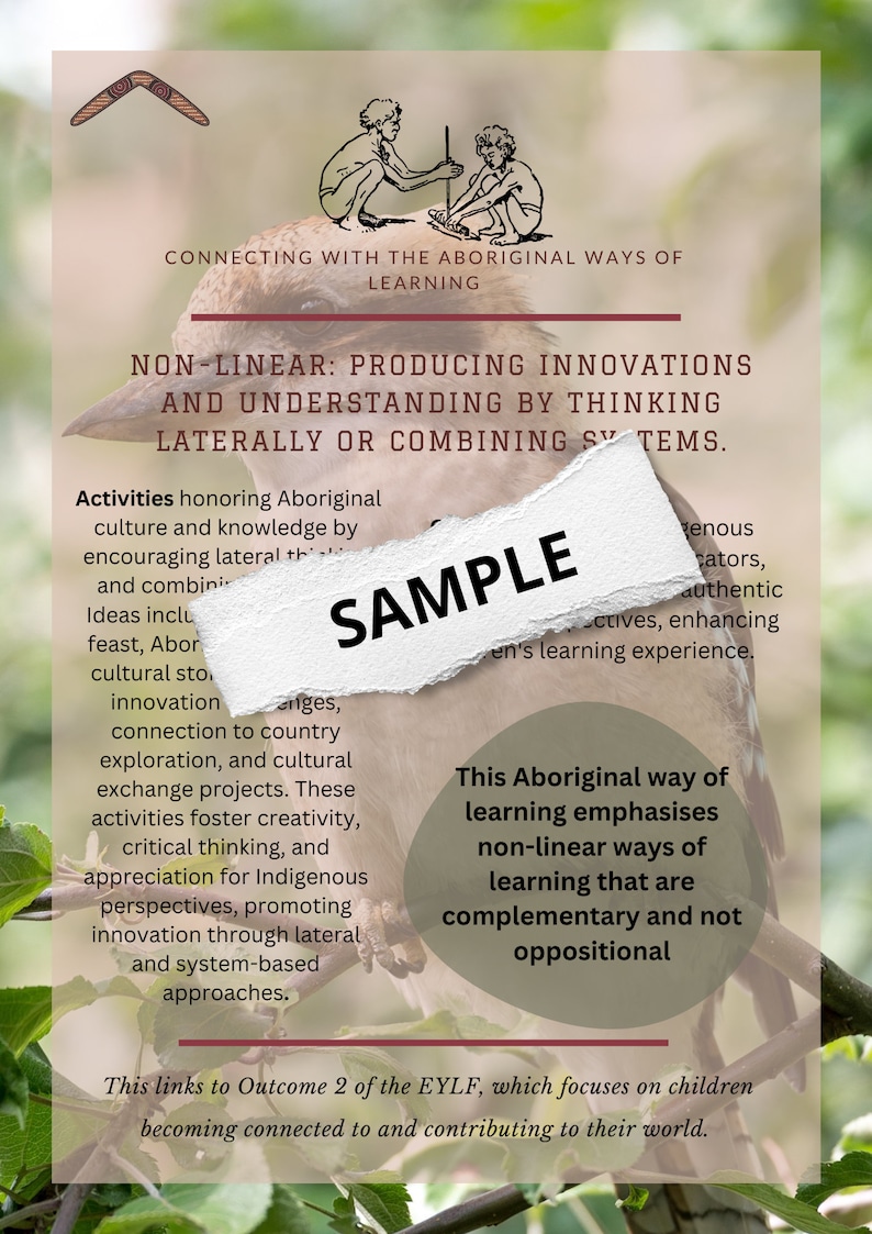 Connecting With the Aboriginal Ways of Learning Posters - Etsy Australia