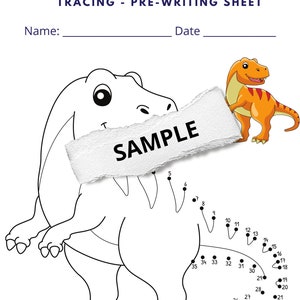 Dinosaur Pre-writing Activity Tracing Sheets - Tracing, Homeschool ...