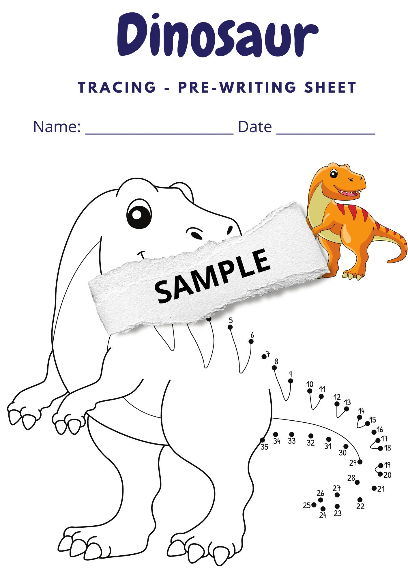Dinosaur Pre-writing Activity Tracing Sheets - Tracing, Homeschool ...