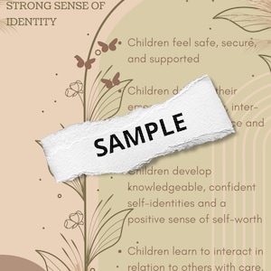 EYLF Learning Outcome Posters - Updated to V2 - Boho Design - Etsy