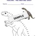 Dinosaur Pre-writing Activity Tracing Sheets - Tracing, Homeschool ...