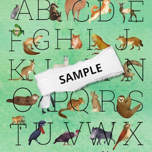 Animal Alphabet Printable Poster -early Childhood Teacher Resources ...
