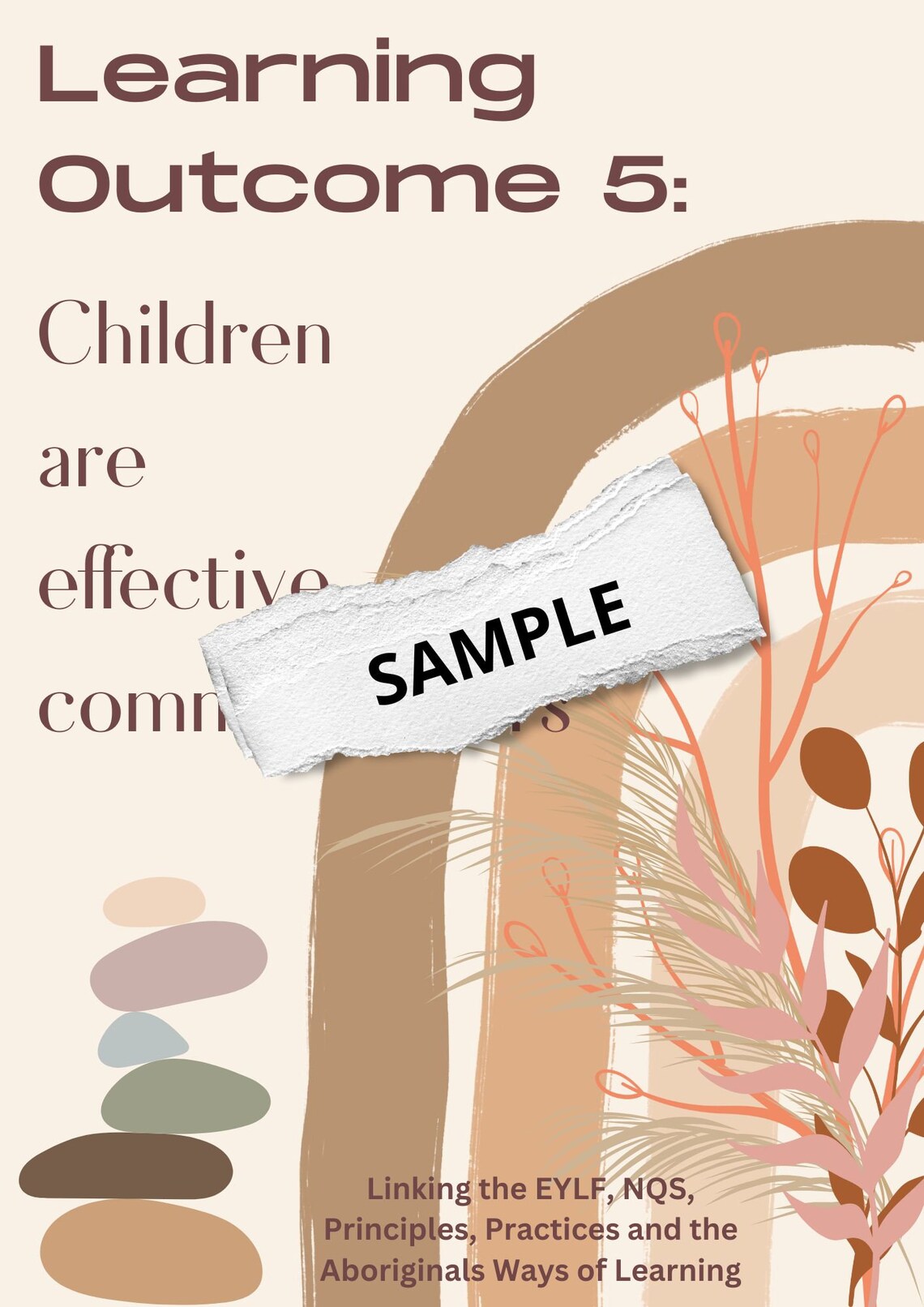 EYLF Collaboration Posters Updated to V2 Linking the NQS - Etsy