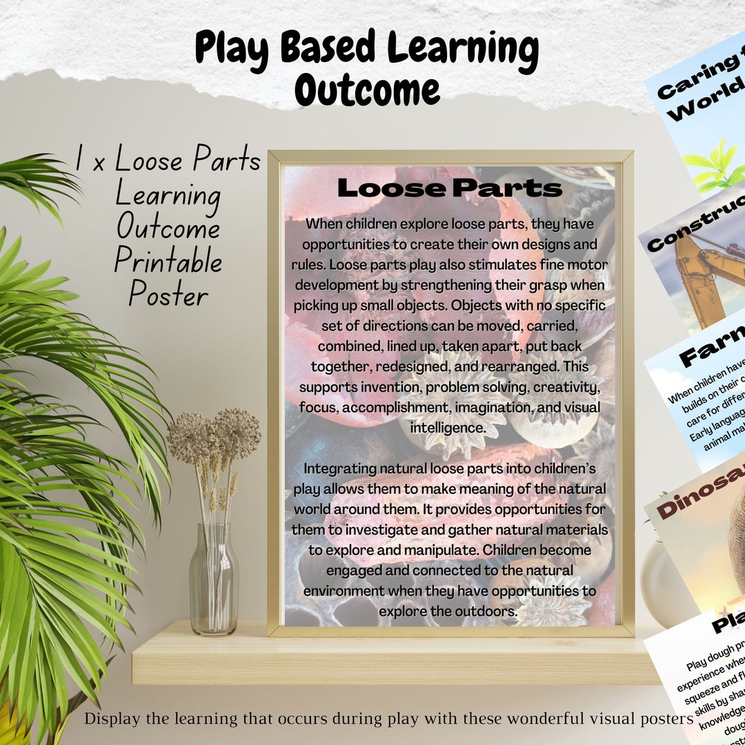 Loose Parts Play Learning Outcomes for Children Printable - Etsy