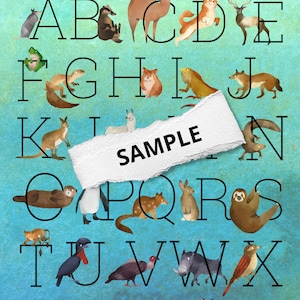 Animal Alphabet Printable Poster -early Childhood Teacher Resources ...